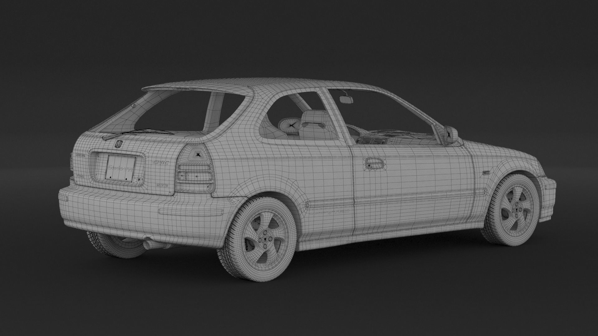 Honda Civic VTI 3D model | CGTrader