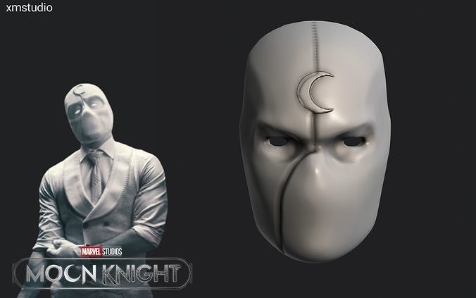Moon Knight Mask 3D model | CGTrader