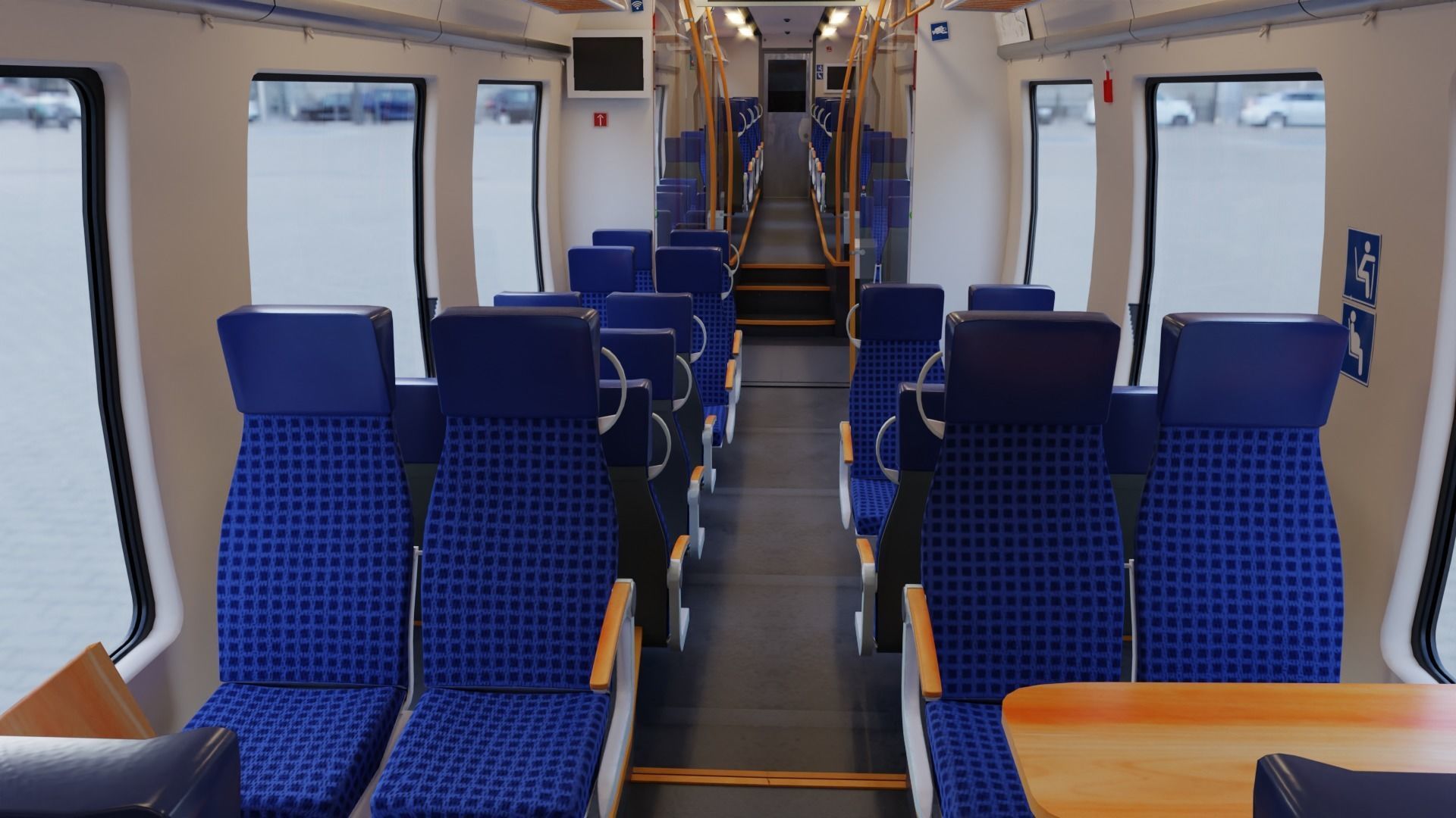 Bombardier TALENT Train Abelio Rigged Animated 3D model animated rigged ...