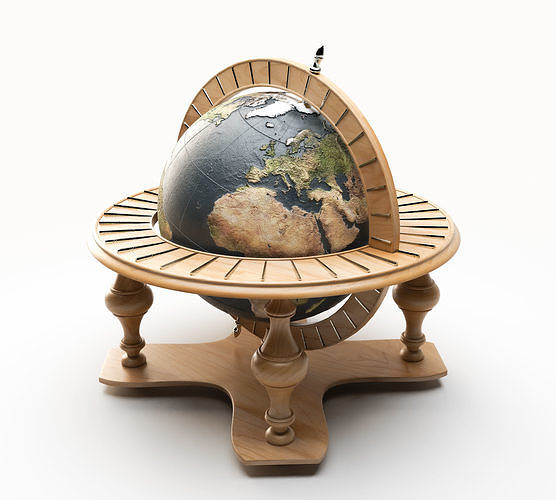 World Globe Model 3D model | CGTrader