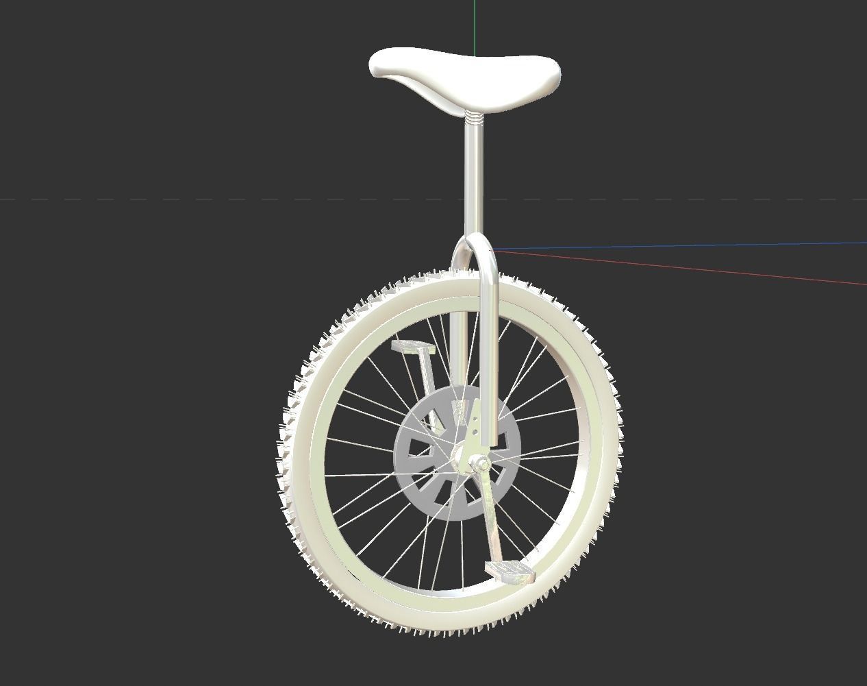 Single wheel car free 3D model | CGTrader