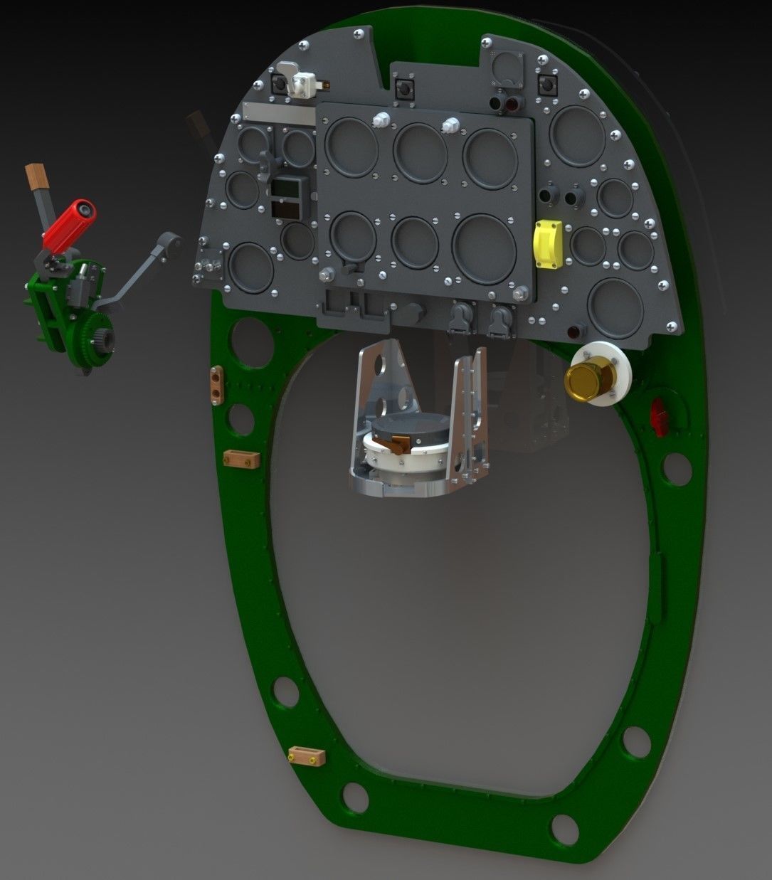 Spitfire Hight definition dashboard STL FILES 3D print model 3D model ...