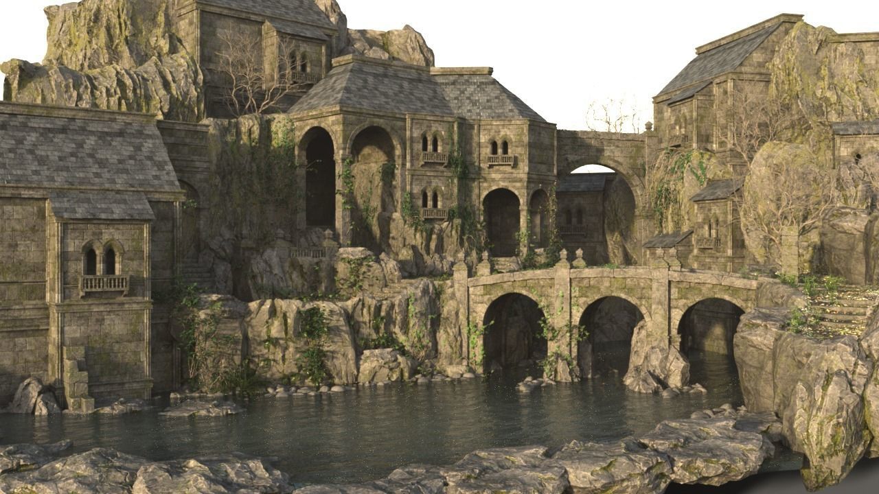 Medieval ancient city 3D model | CGTrader
