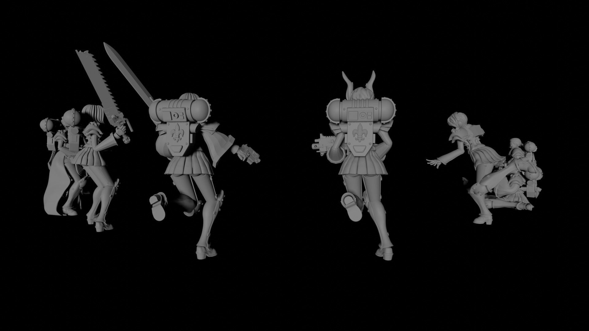 UWU Army 3D model 3D printable | CGTrader