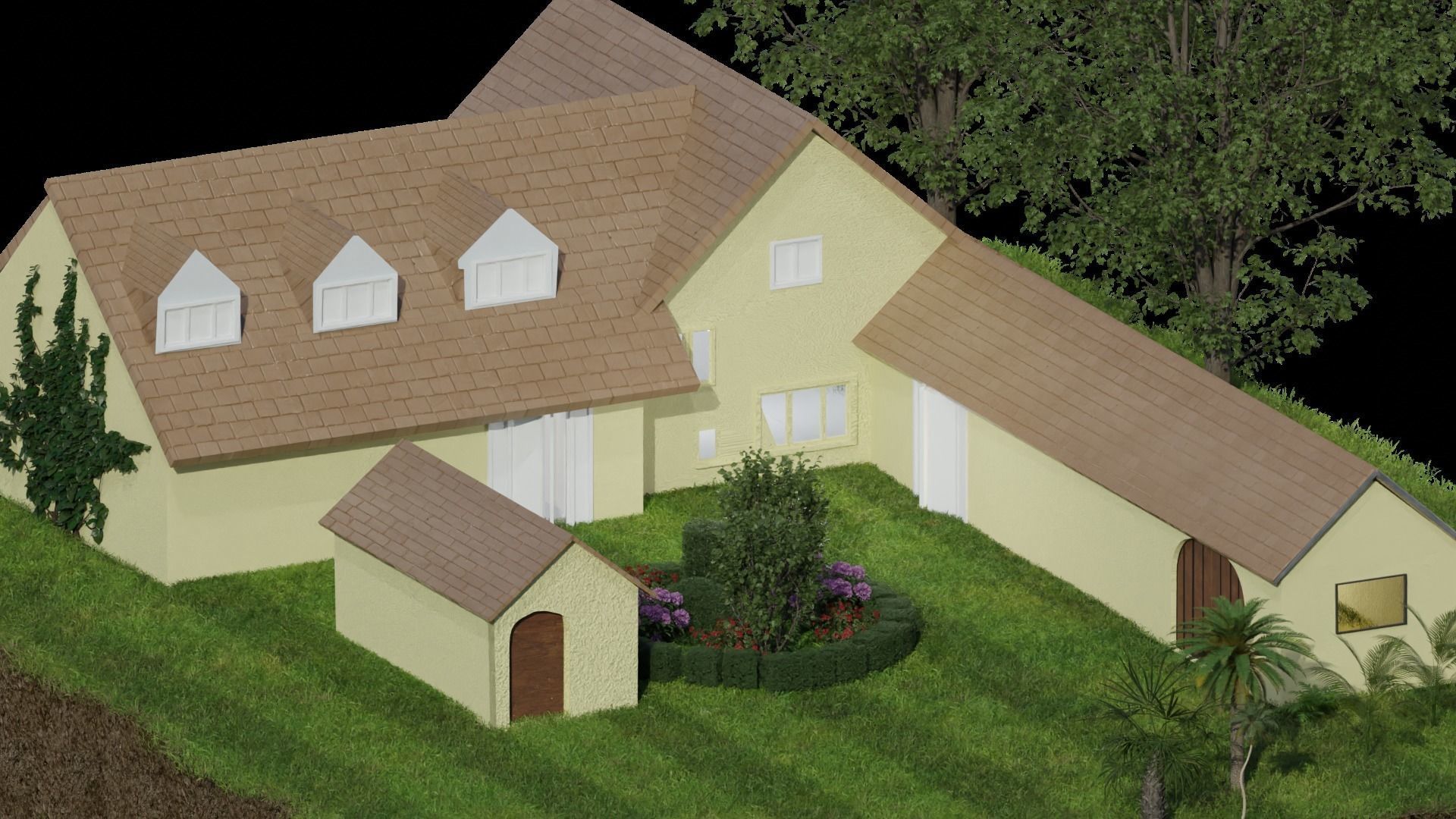 Residential House Design 3D model | CGTrader