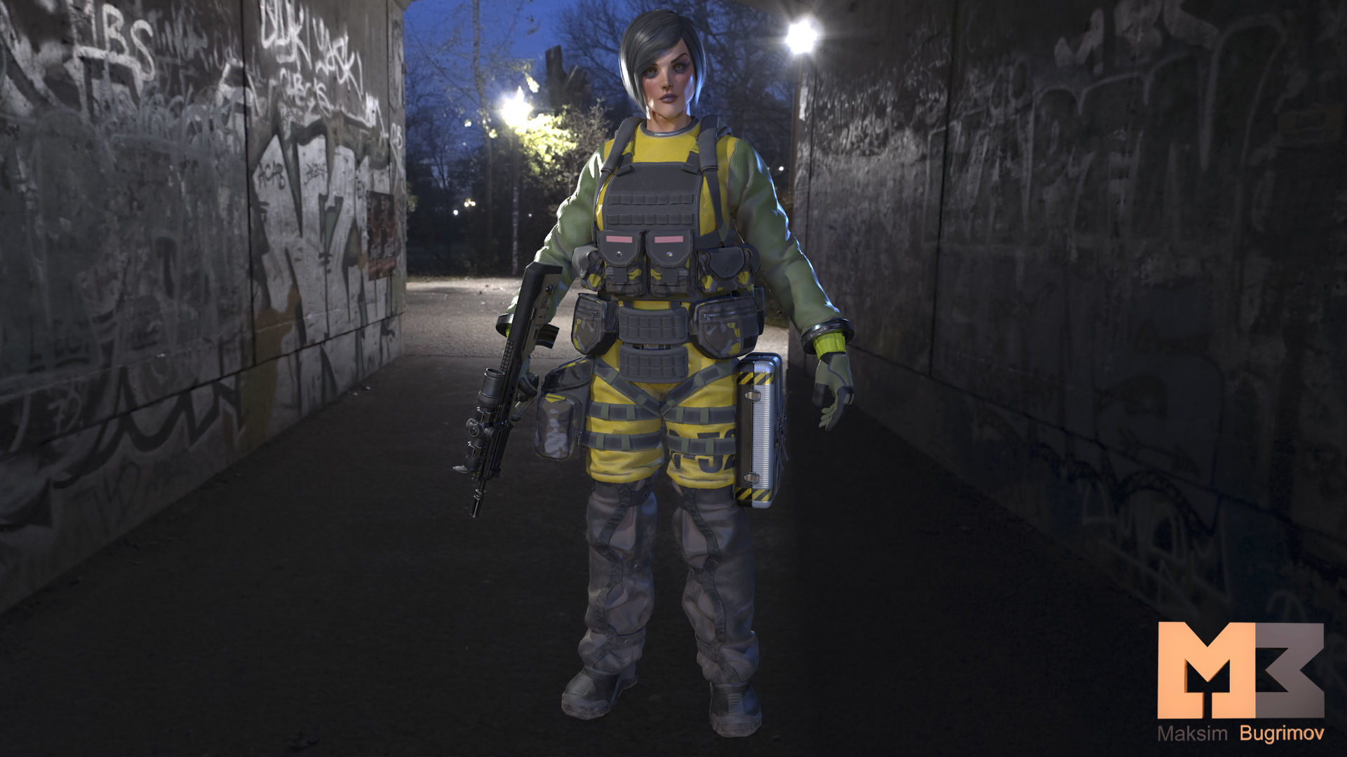 3D model Female Soldiers Pack VR / AR / low-poly | CGTrader