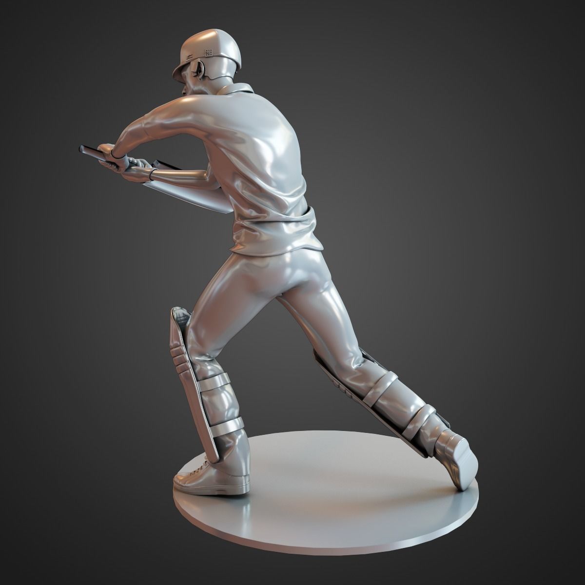 cricket player 3D model 3D printable | CGTrader