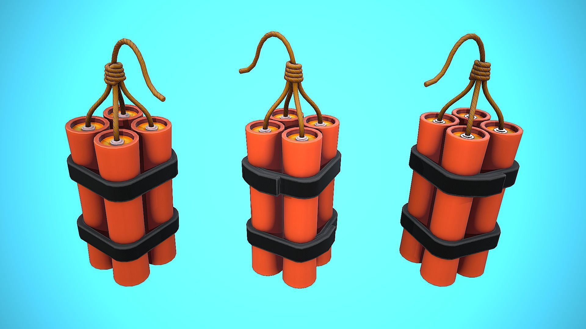 3D model DYNAMITE CARTOON STYLIZED VR / AR / low-poly | CGTrader