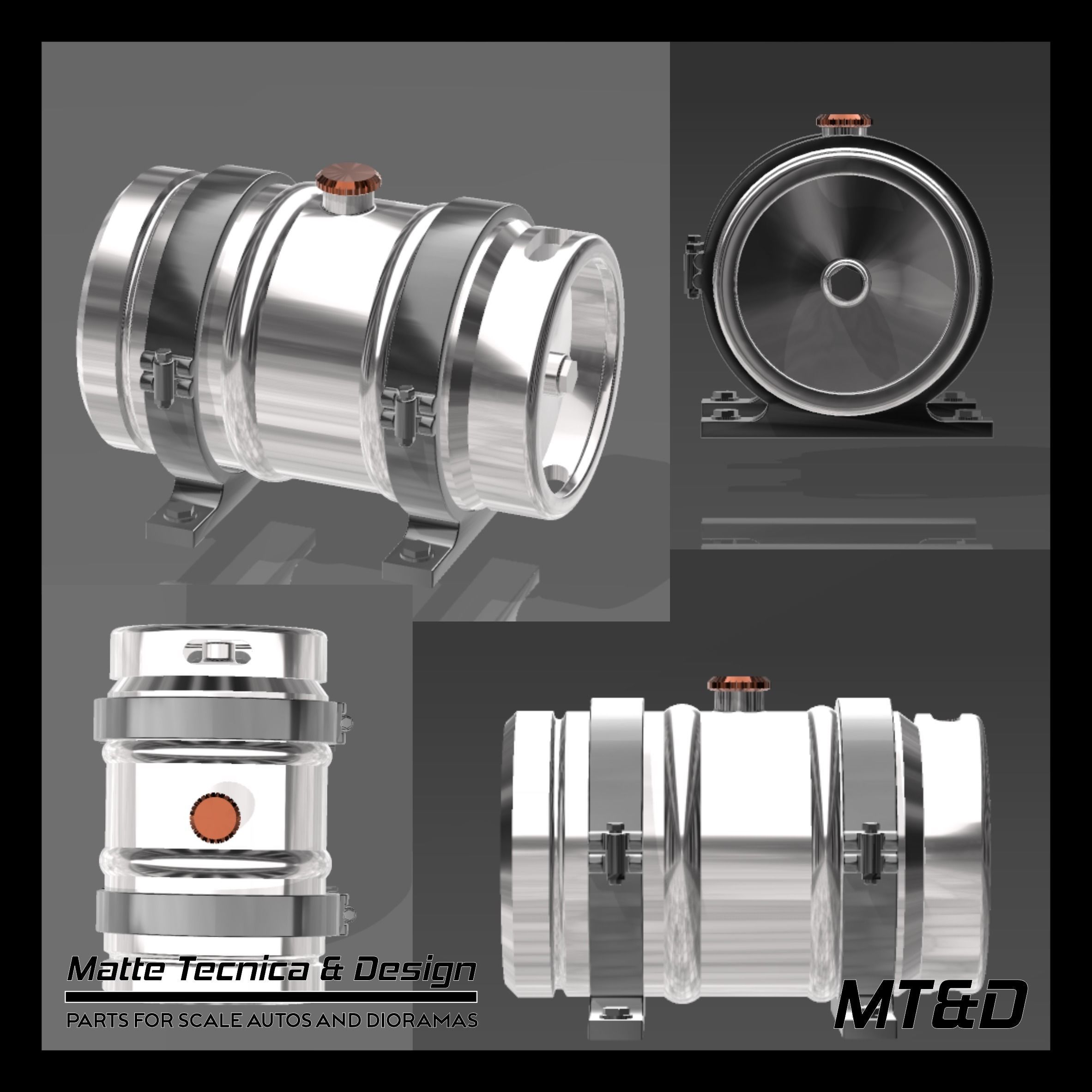 Beer keg fuel tank for hot rods scale autos and dioramas 3D model 3D ...