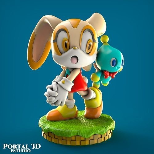 CREAM THE RABBIT 3D model 3D printable | CGTrader