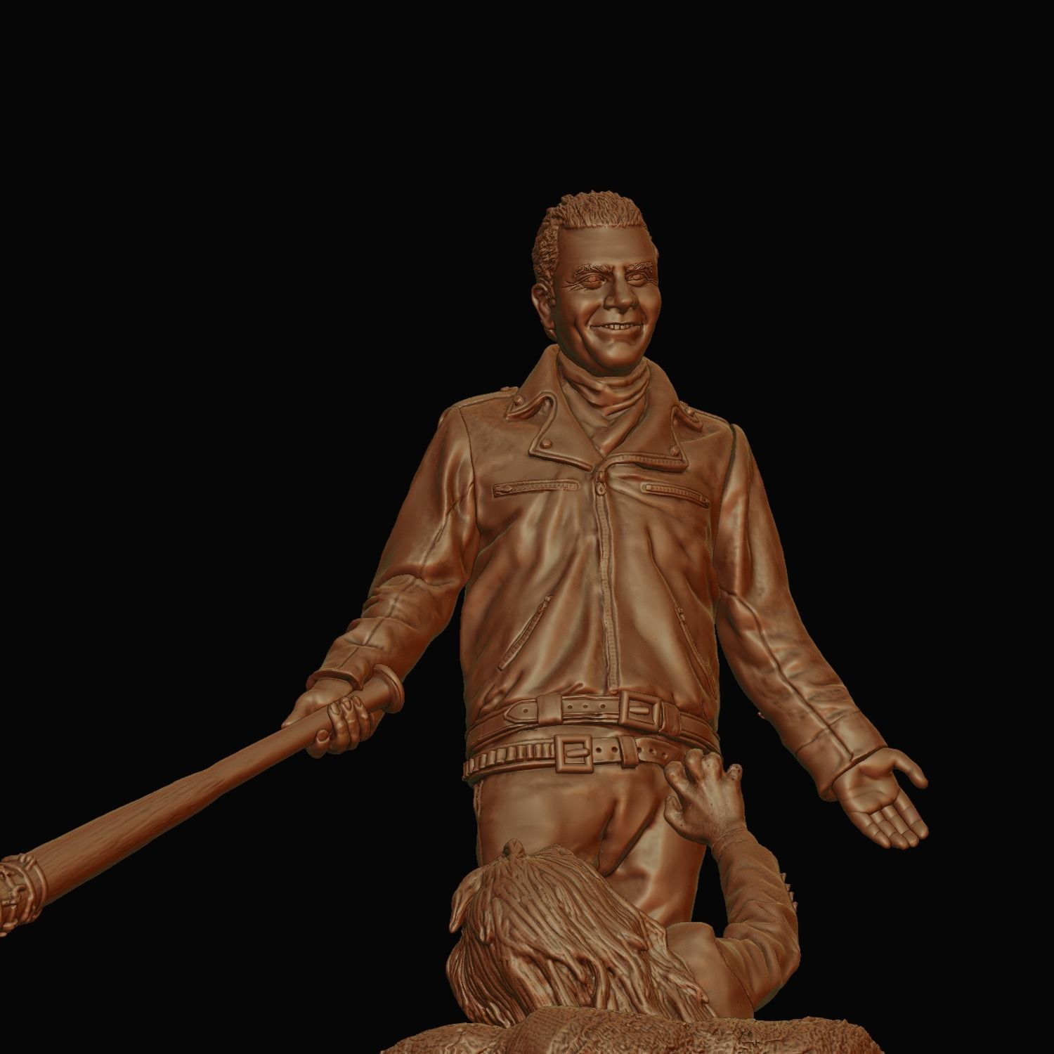 Walking Dead Negan Smith Miniature Figurine Figure Resin 3D model 3D ...