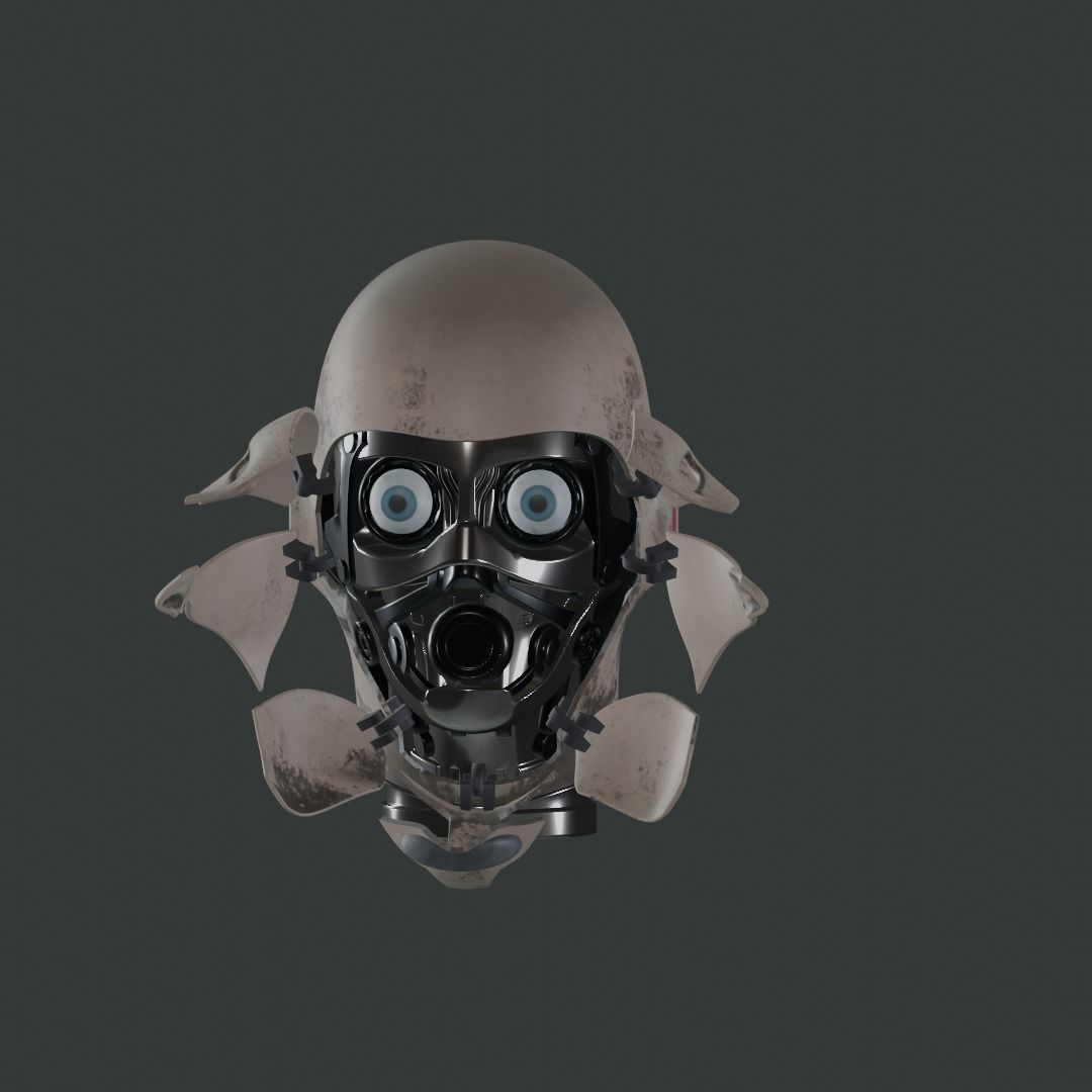 Atomic Heart VOV-A6 Robot Articulated Bust Face 3D model 3D printable ...