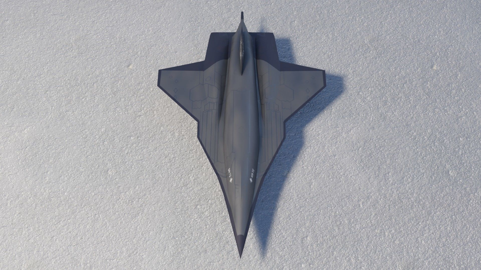 3D model Lockheed Martin SR-72 Son of Blackbird VR / AR / low-poly ...