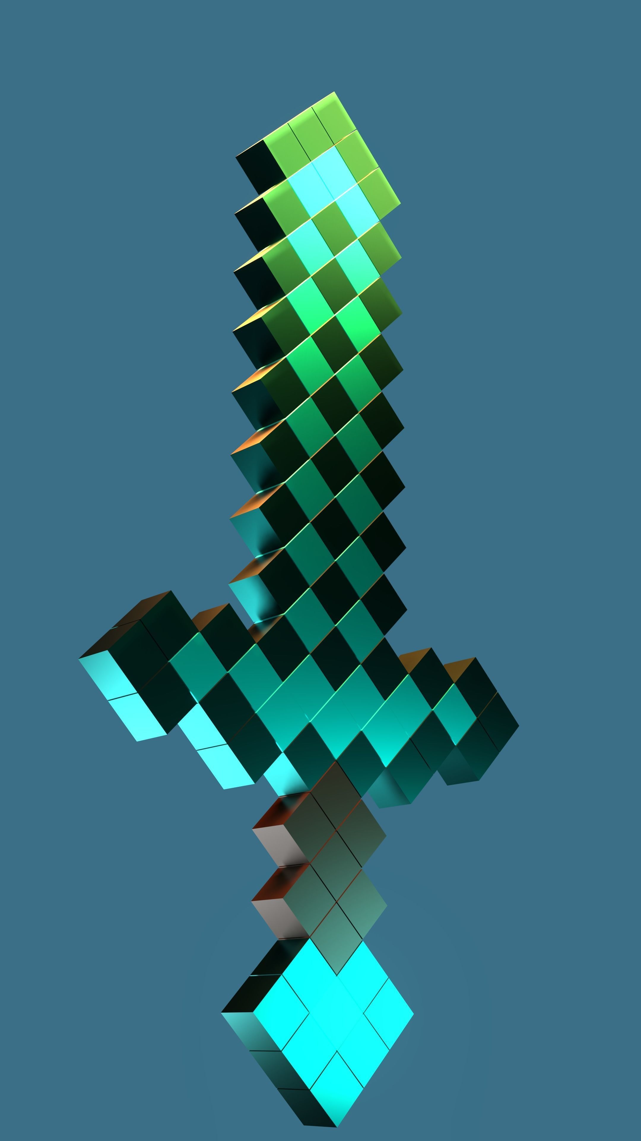 3D model MNECRAFT DIAMOND SWORD VR / AR / low-poly | CGTrader