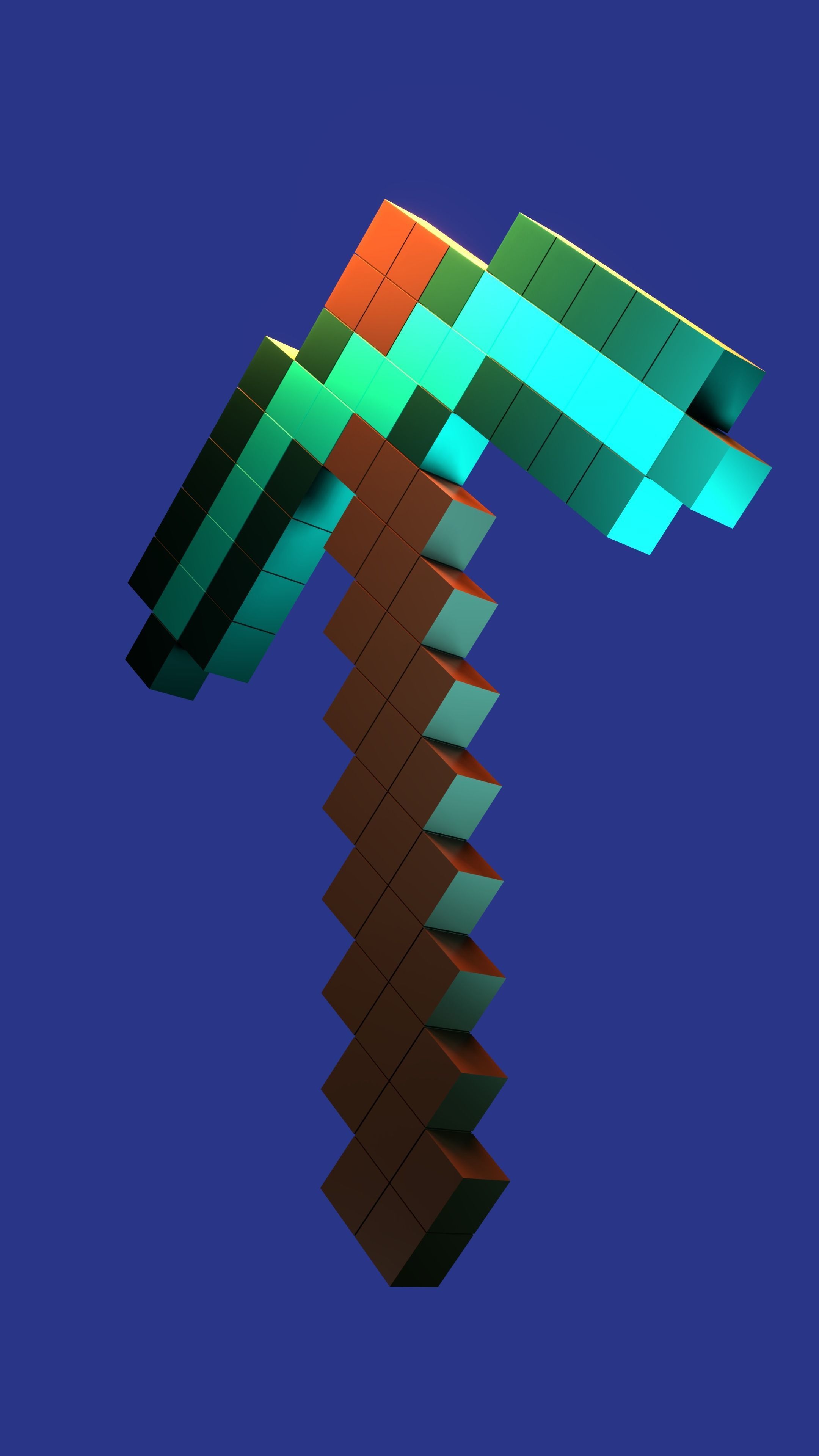 3D model MINECRAFT DIAMOND PICKAXE VR / AR / low-poly | CGTrader