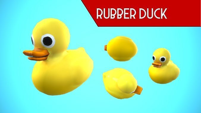 3D model RUBBER DUCK CARTOON STYLIZED VR / AR / low-poly | CGTrader