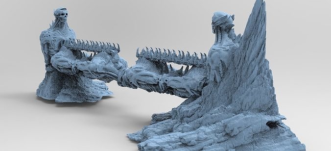 Alien organic Robot Mountain Tower 3D model | CGTrader