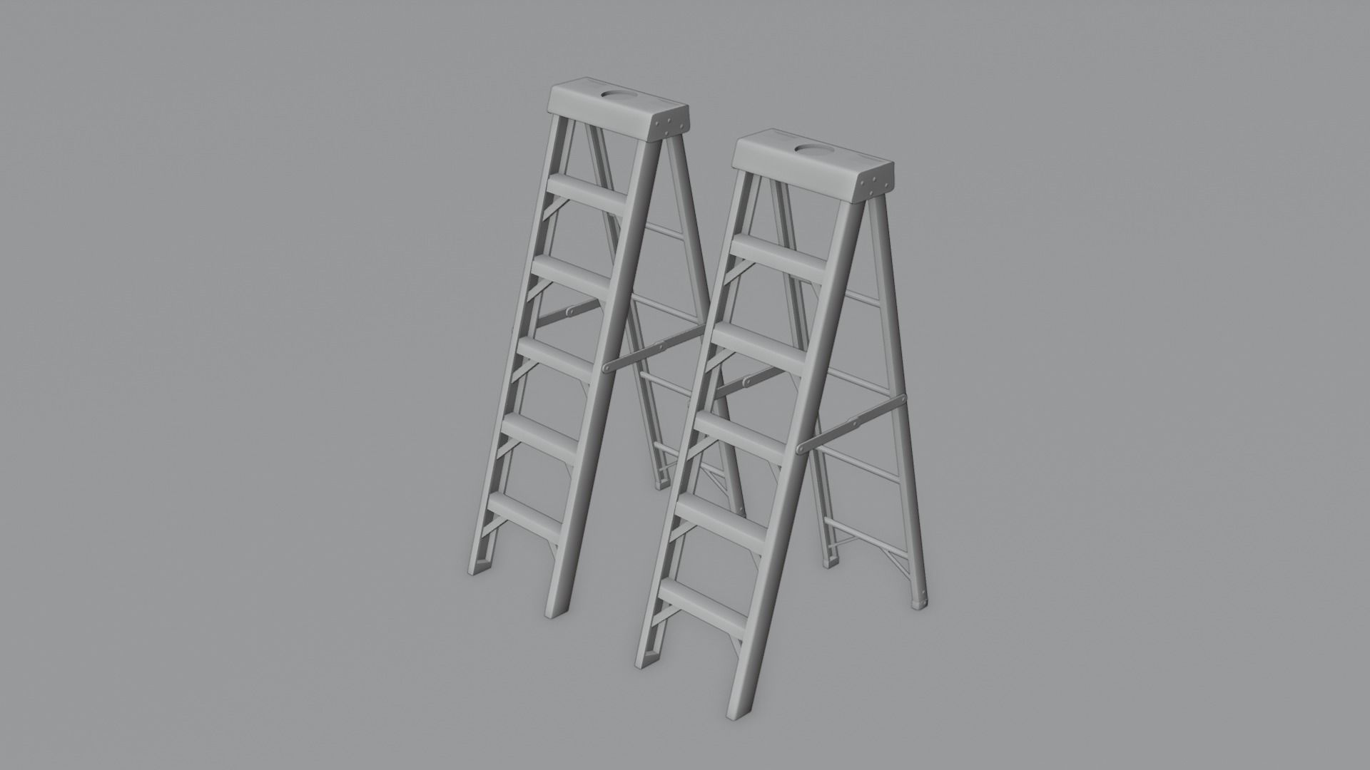 3D model Folding Ladder 4K Textures VR / AR / low-poly | CGTrader