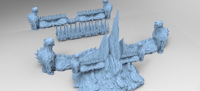 Alien organic Robot statue 3 models 3D model | CGTrader