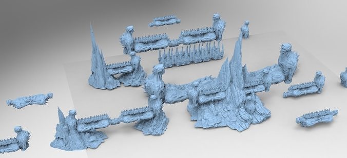 Alien organic Robot Architecture Kitbash 3D model | CGTrader