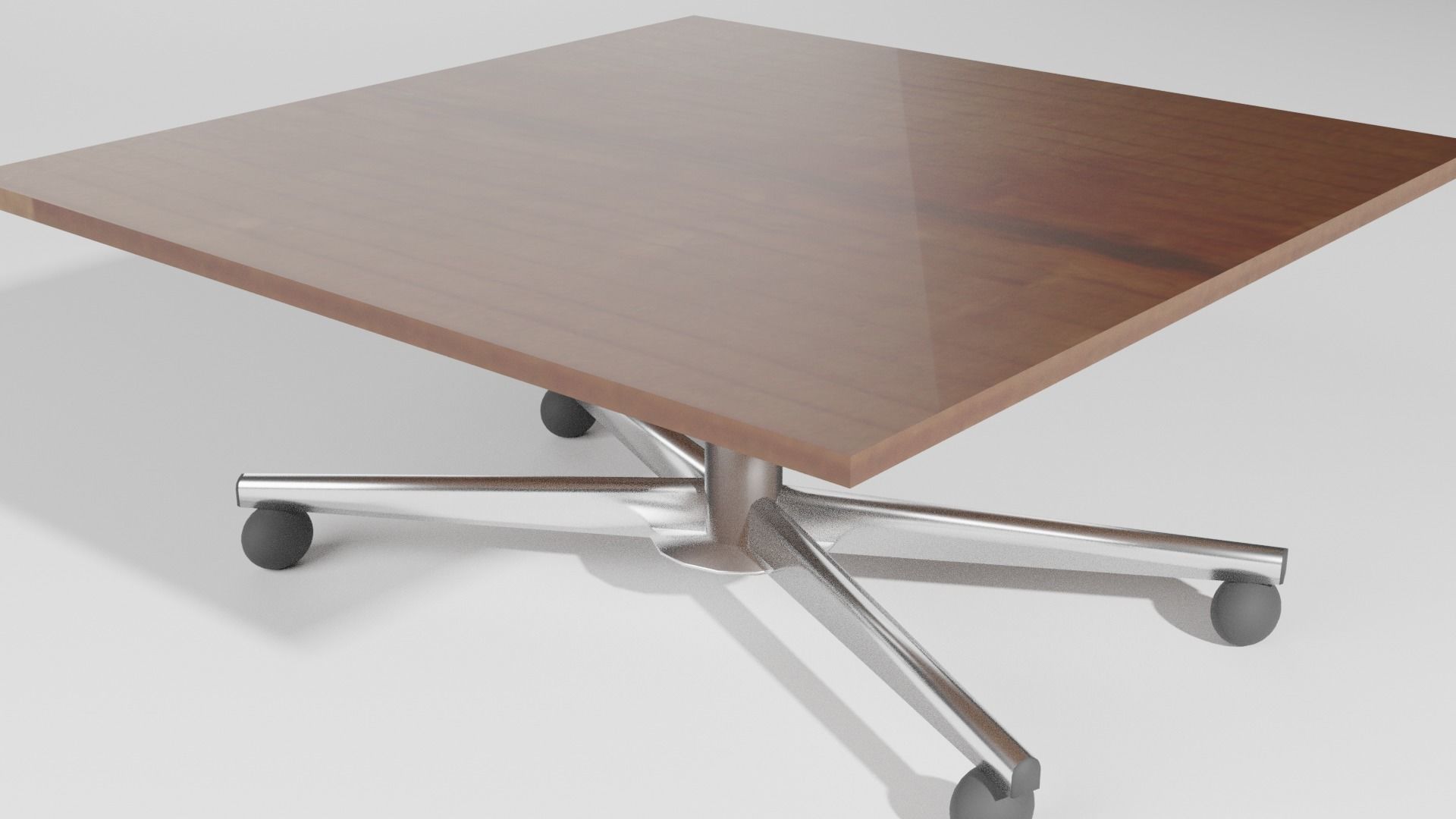 Small Wheeled Table free 3D model | CGTrader