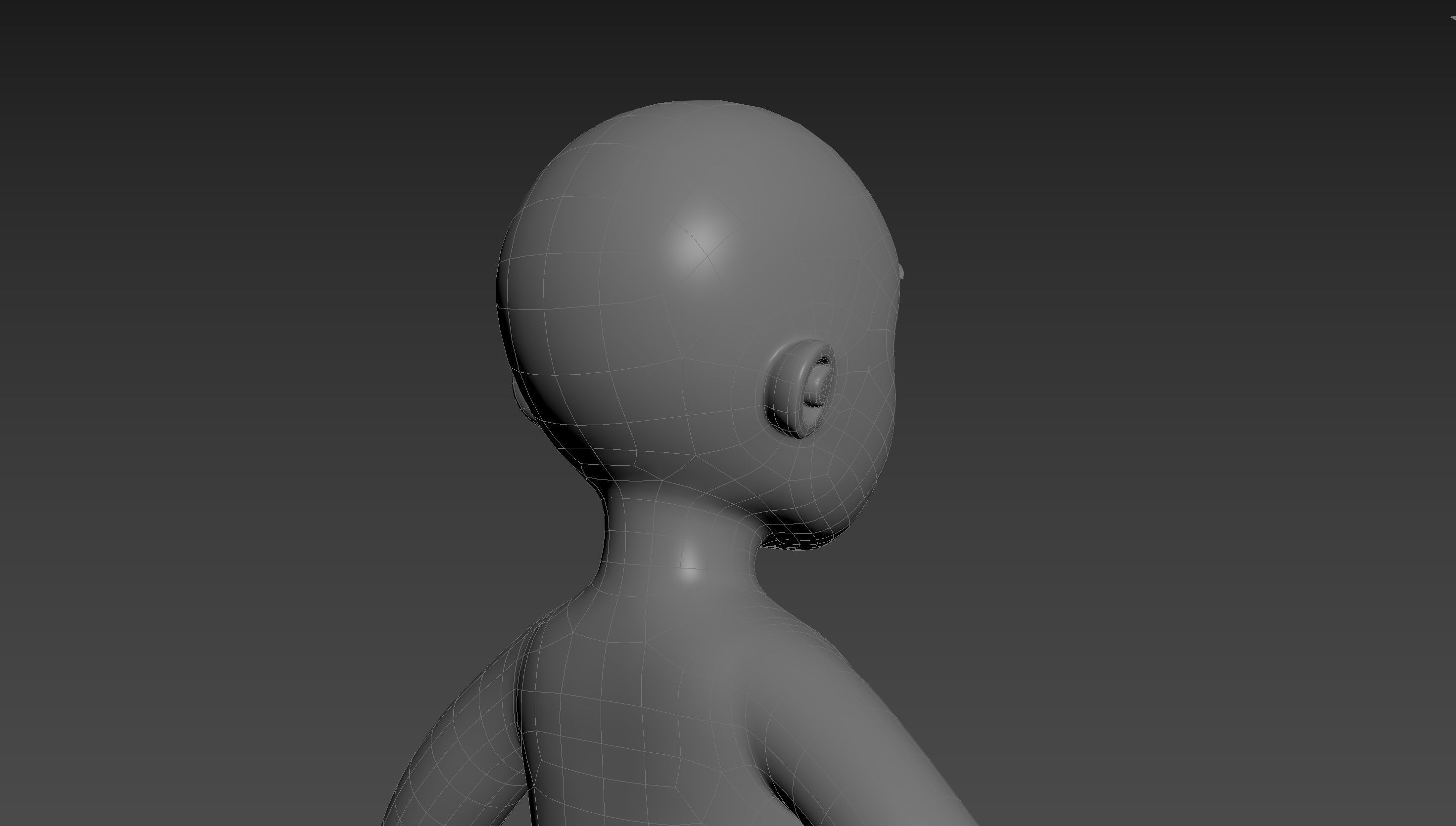 Character235 Boy Base Mesh 3D model | CGTrader