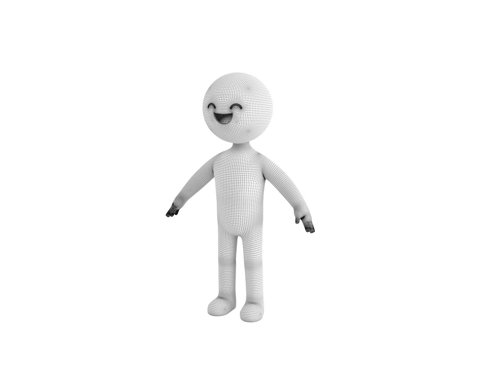Character236 Smile Man 3d Model Cgtrader
