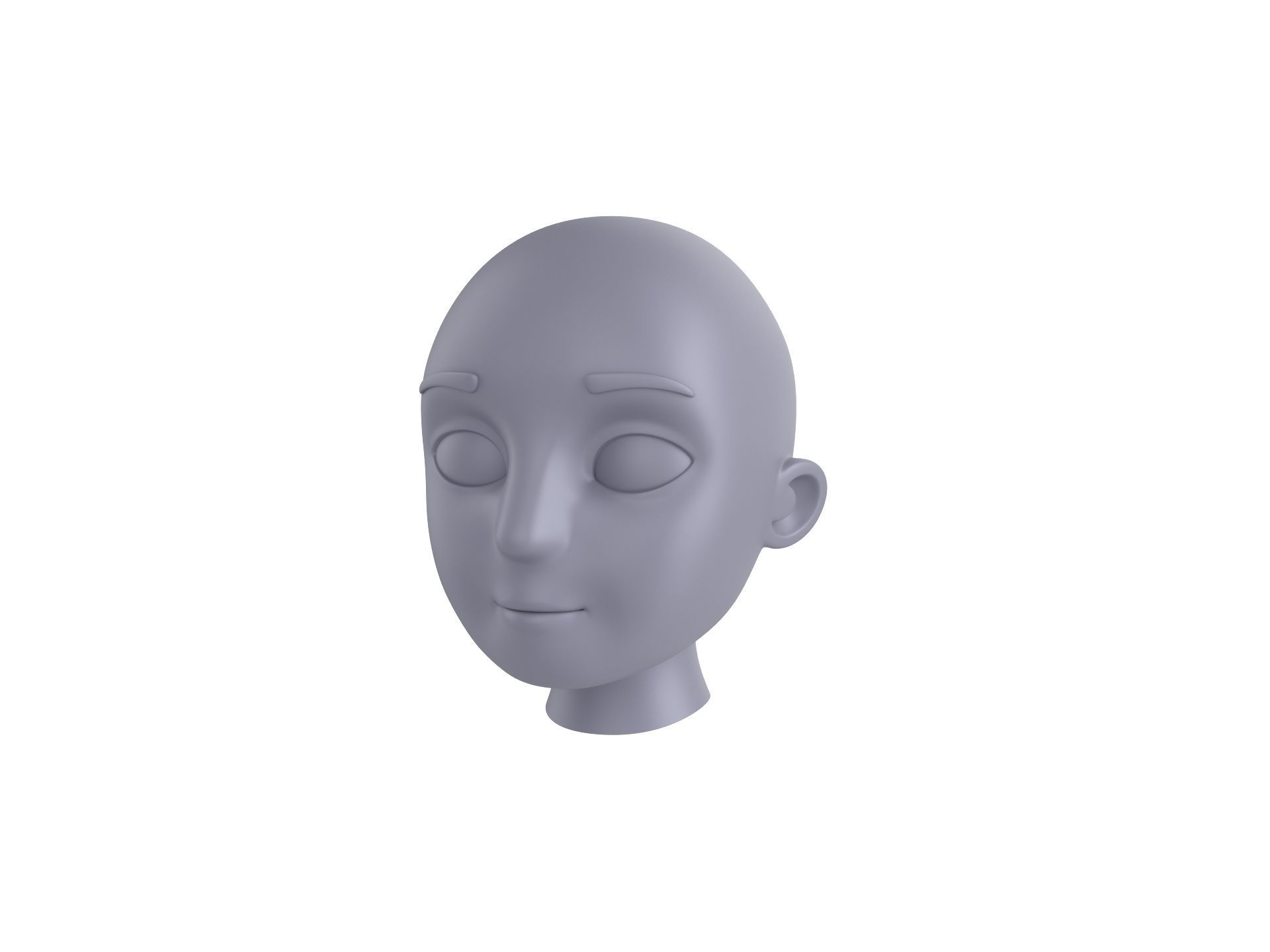 Prop225 Base Head Mesh 3D model | CGTrader