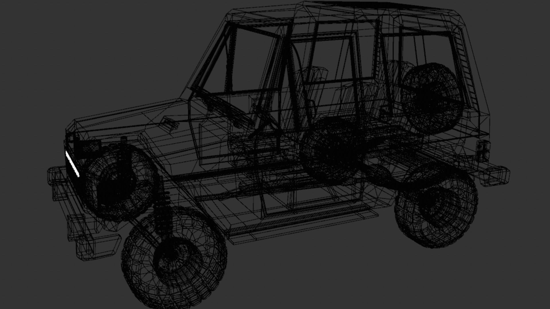 3D model Mitsubishi Pajero Shogun 1990 VR / AR / low-poly | CGTrader