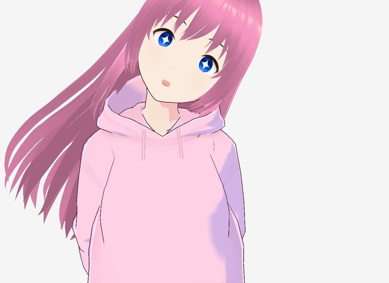 3D model Bocchi the Rock Young VRChat Avatar 3D model VR / AR / low ...