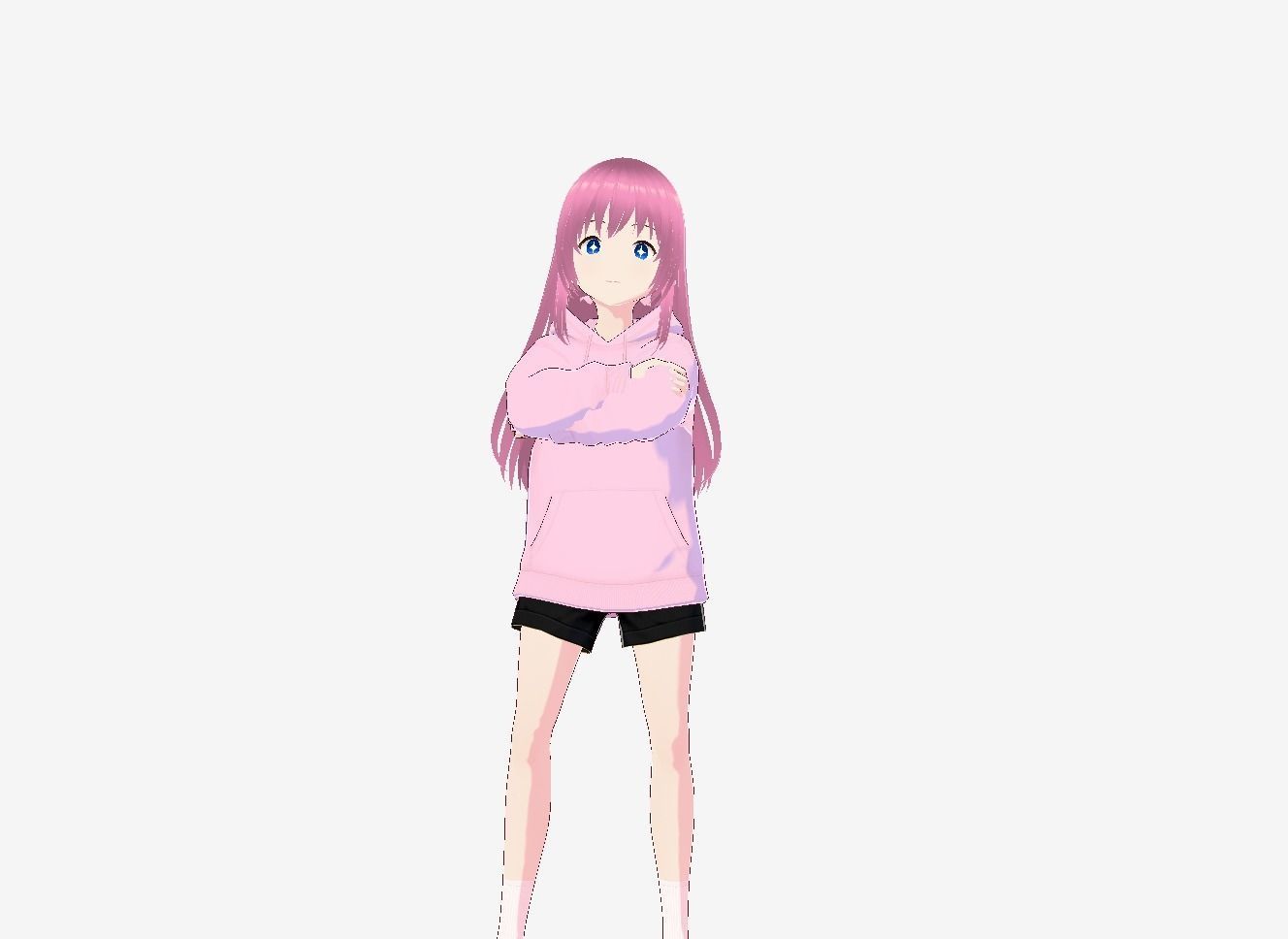 3D model Bocchi the Rock Young VRChat Avatar 3D model VR / AR / low ...