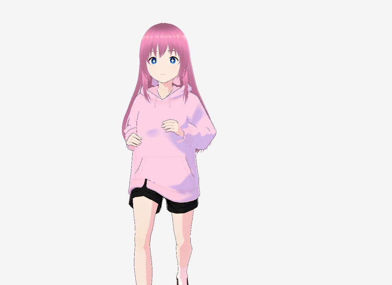 3D model Bocchi the Rock Young VRChat Avatar 3D model VR / AR / low ...