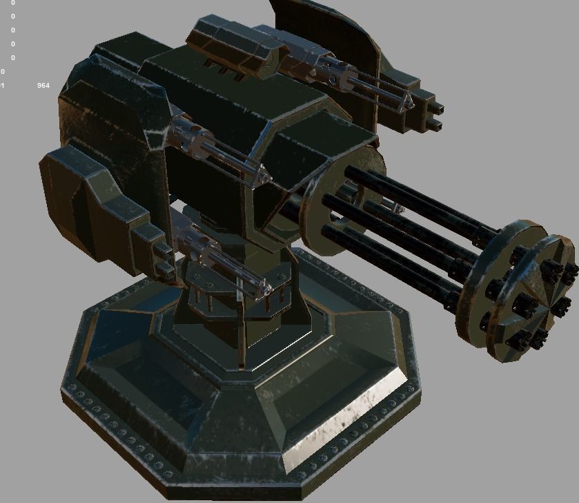 Tower defense Turret for Tower Defense style games 3D model | CGTrader