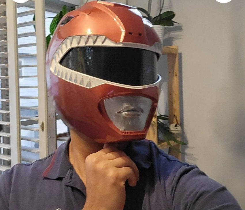 Red Ranger helmet MMPR 3D model 3D printable | CGTrader