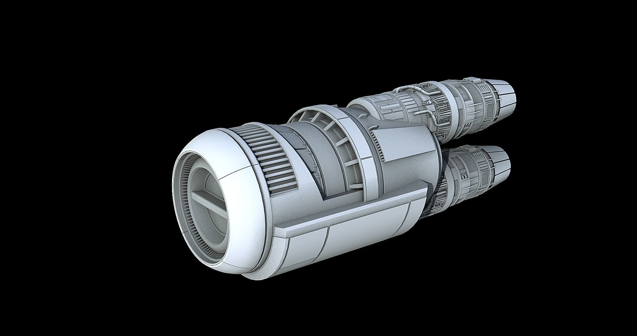 Sci-Fi Engine Pack 3D model | CGTrader