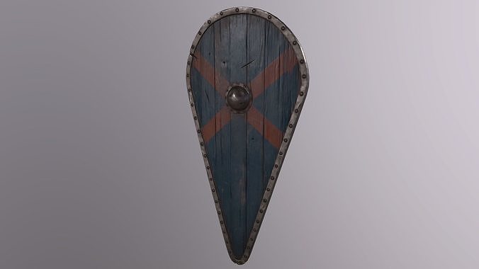 3D model Medieval Kite Shield VR / AR / low-poly | CGTrader