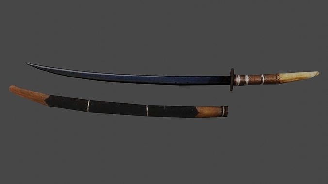 3D model Kiem nguoi Kinh Japanese Jokoto VR / AR / low-poly | CGTrader