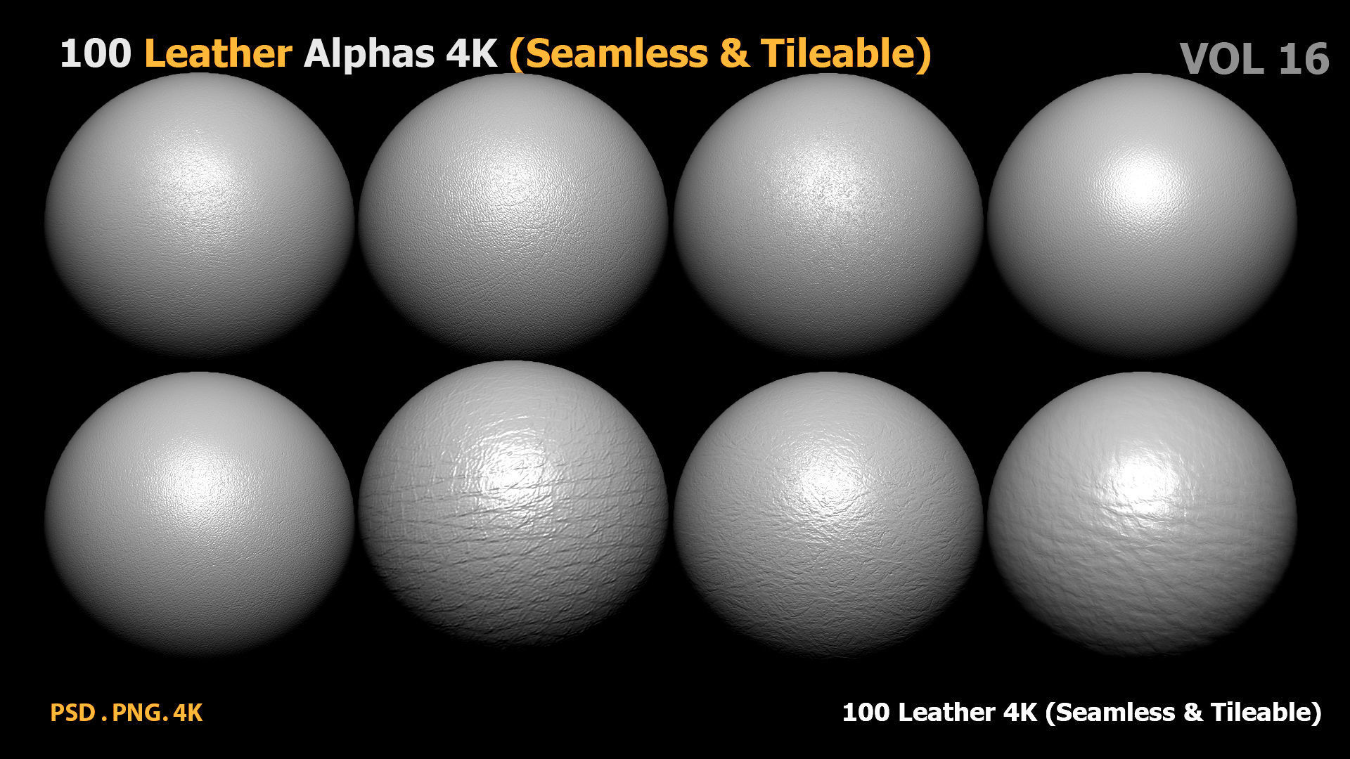 100 Leather Alphas 4K Seamless Tileable Texture | CGTrader
