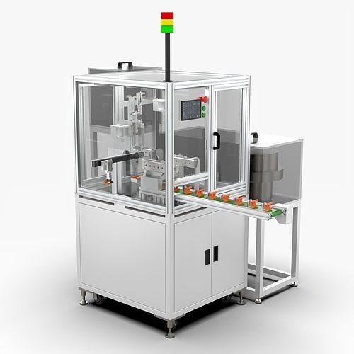 Automatic Nut Washer Bolt Assembly Machine 3D model | CGTrader