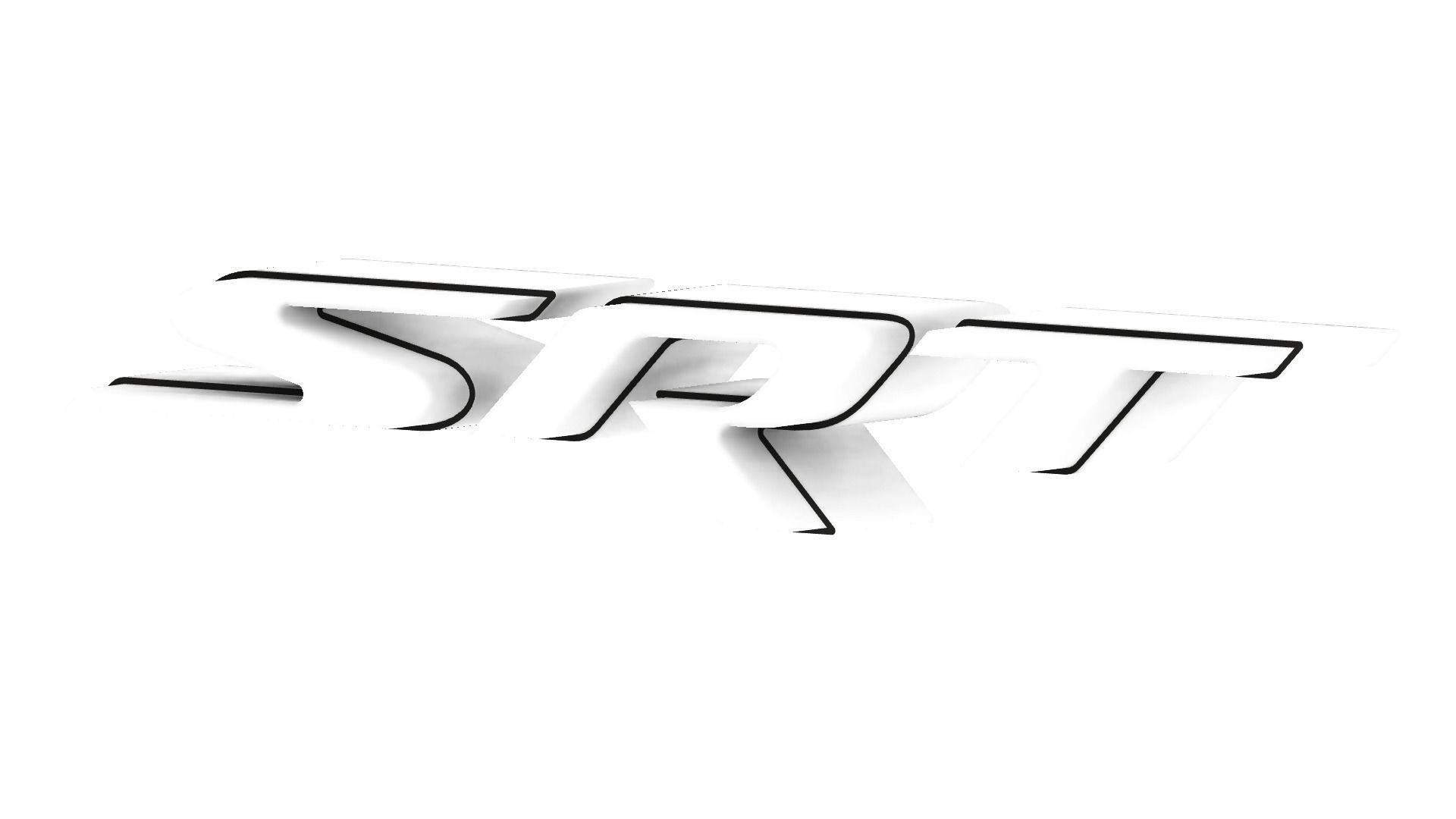 SRT Logo for Bumper whit LED Two Avaiable Versions 3D model 3D ...