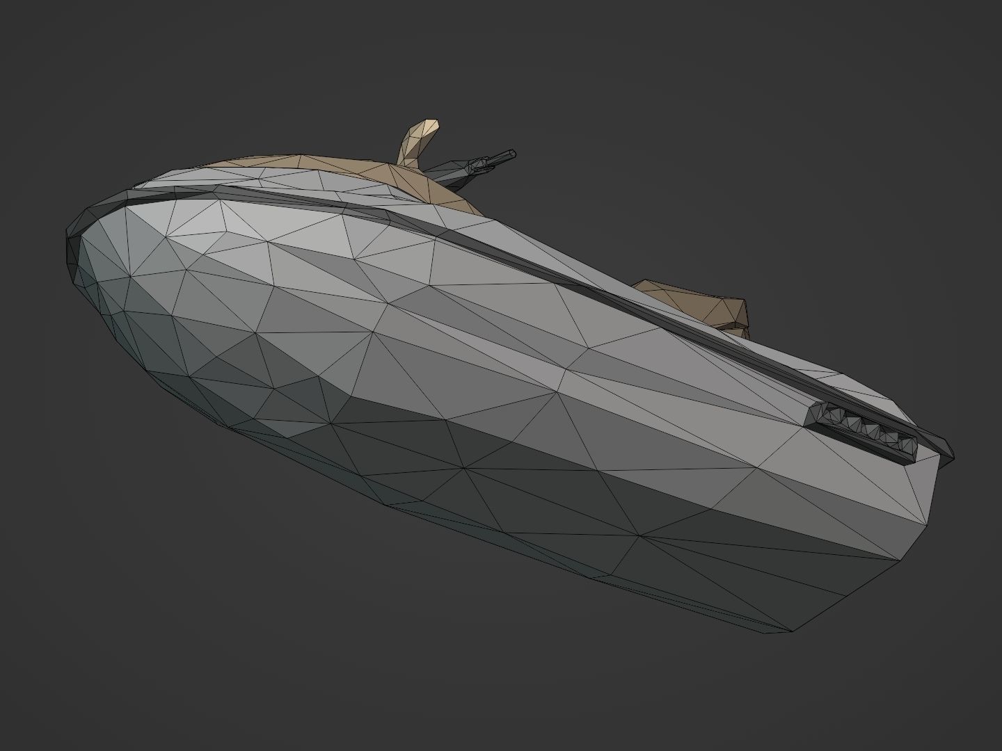 3D model LowPoly JetSki -- Ready for 3D Printing VR / AR / low-poly ...