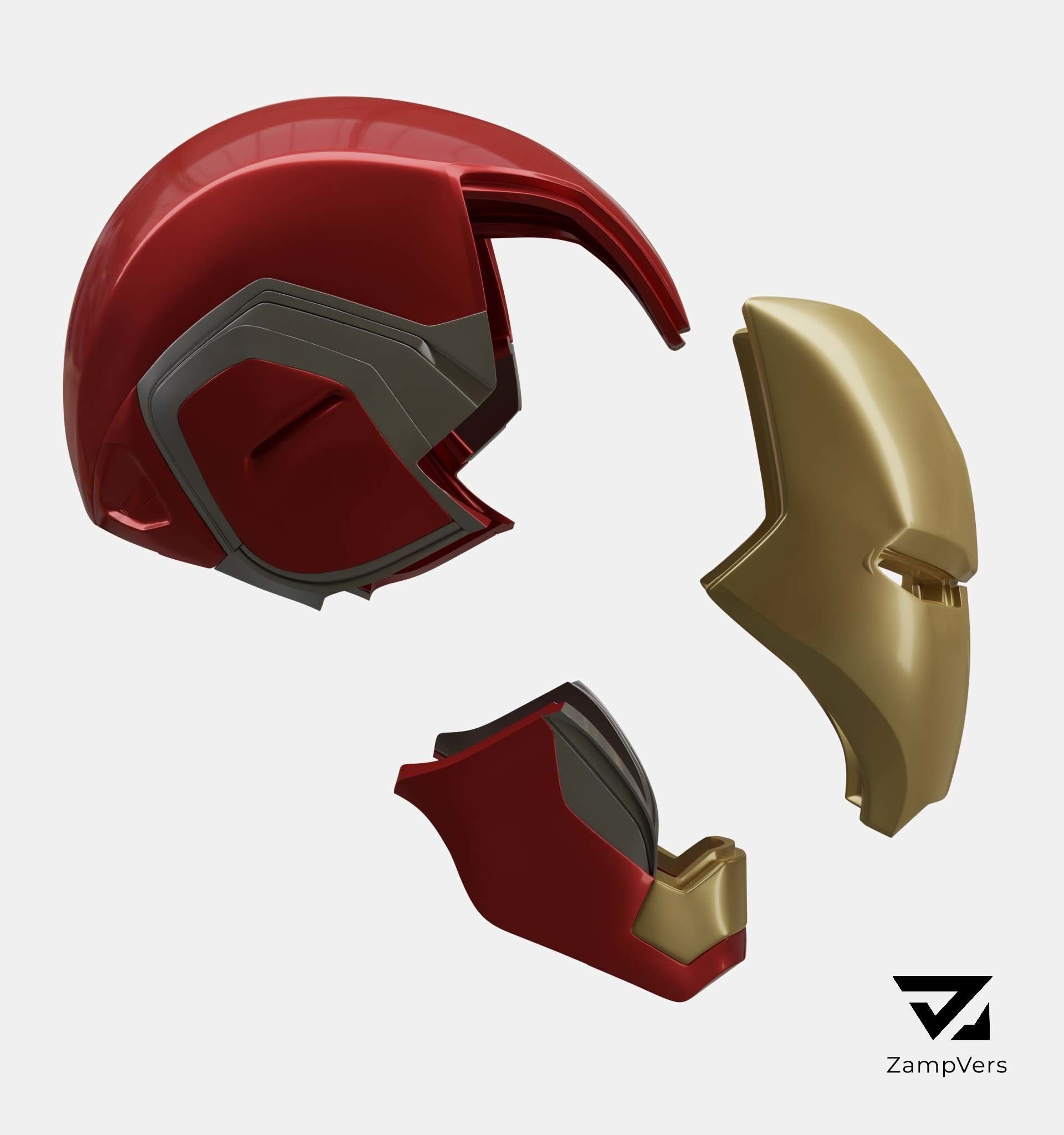 Iron Man Helmet 3D model 3D printable | CGTrader