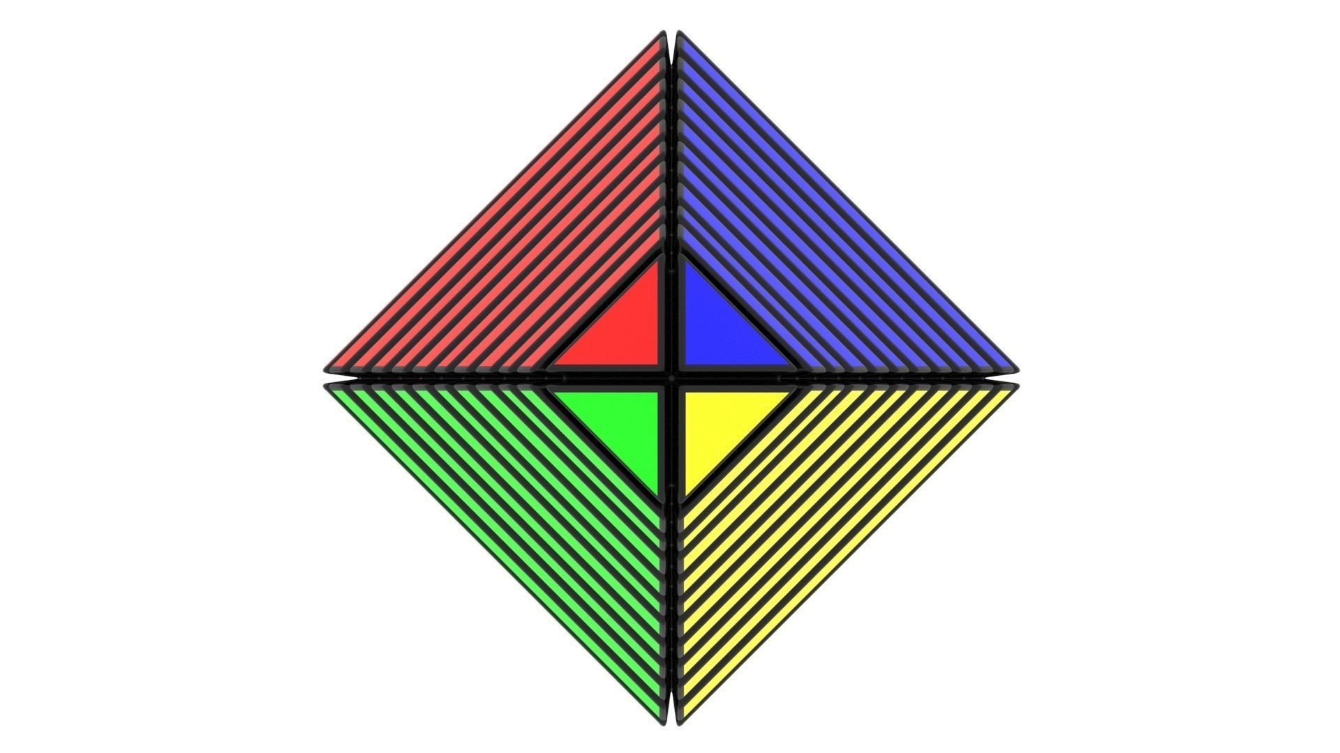 Overlap Cube 3D model | CGTrader