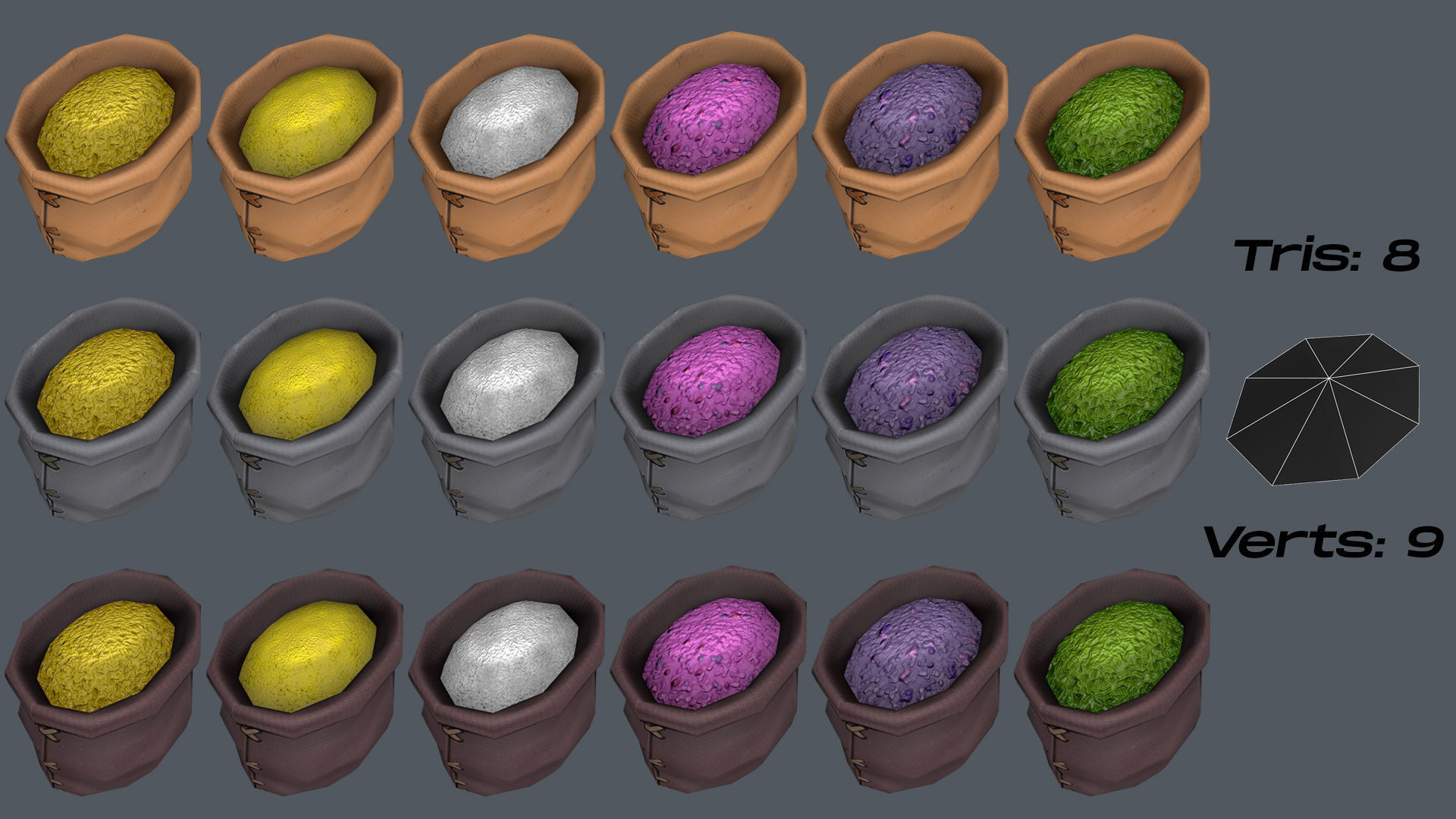 3D model Stylized Sack VR / AR / low-poly | CGTrader