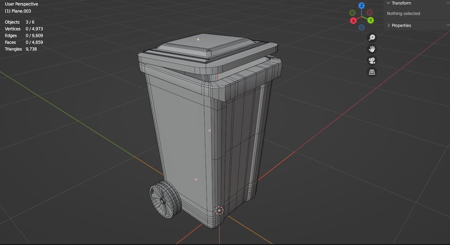 trash can 3D model | CGTrader
