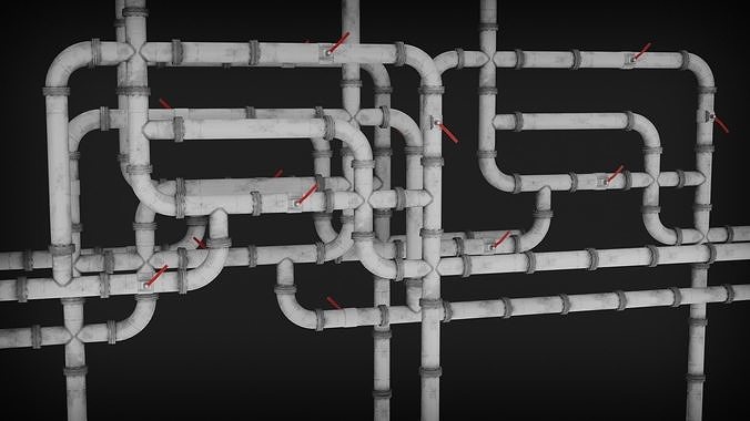 3D model Pipes VR / AR / low-poly | CGTrader