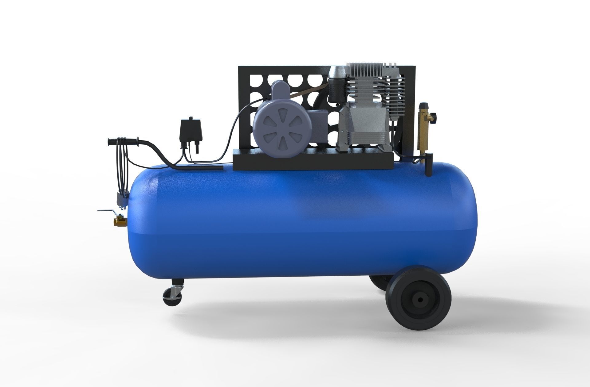 Air Compressor 3D model 3D model | CGTrader