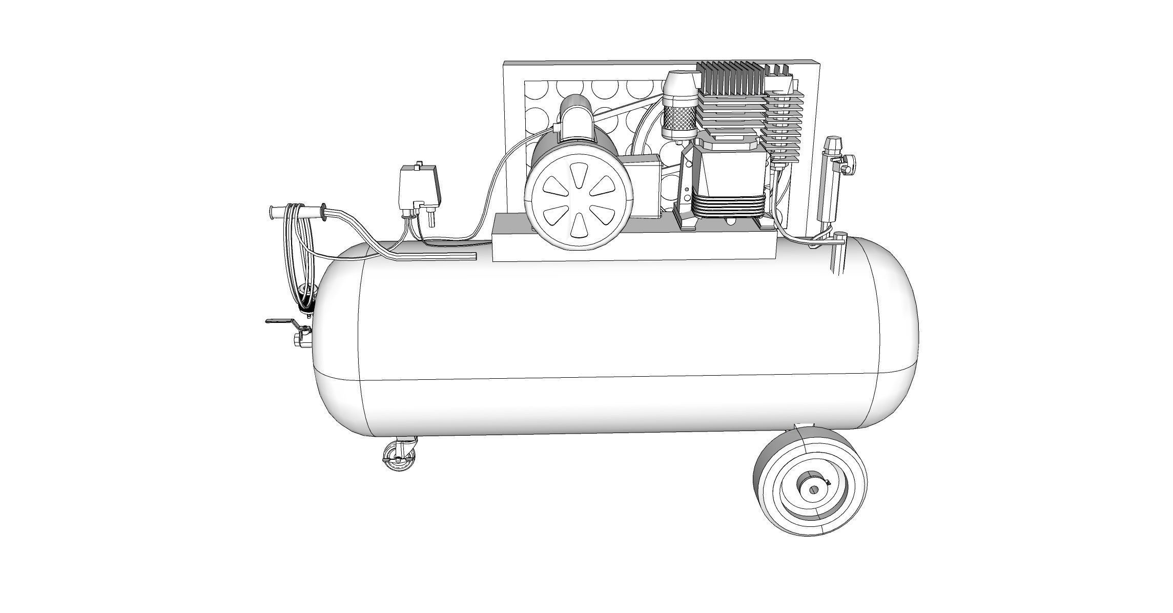 Air Compressor 3D model 3D model | CGTrader
