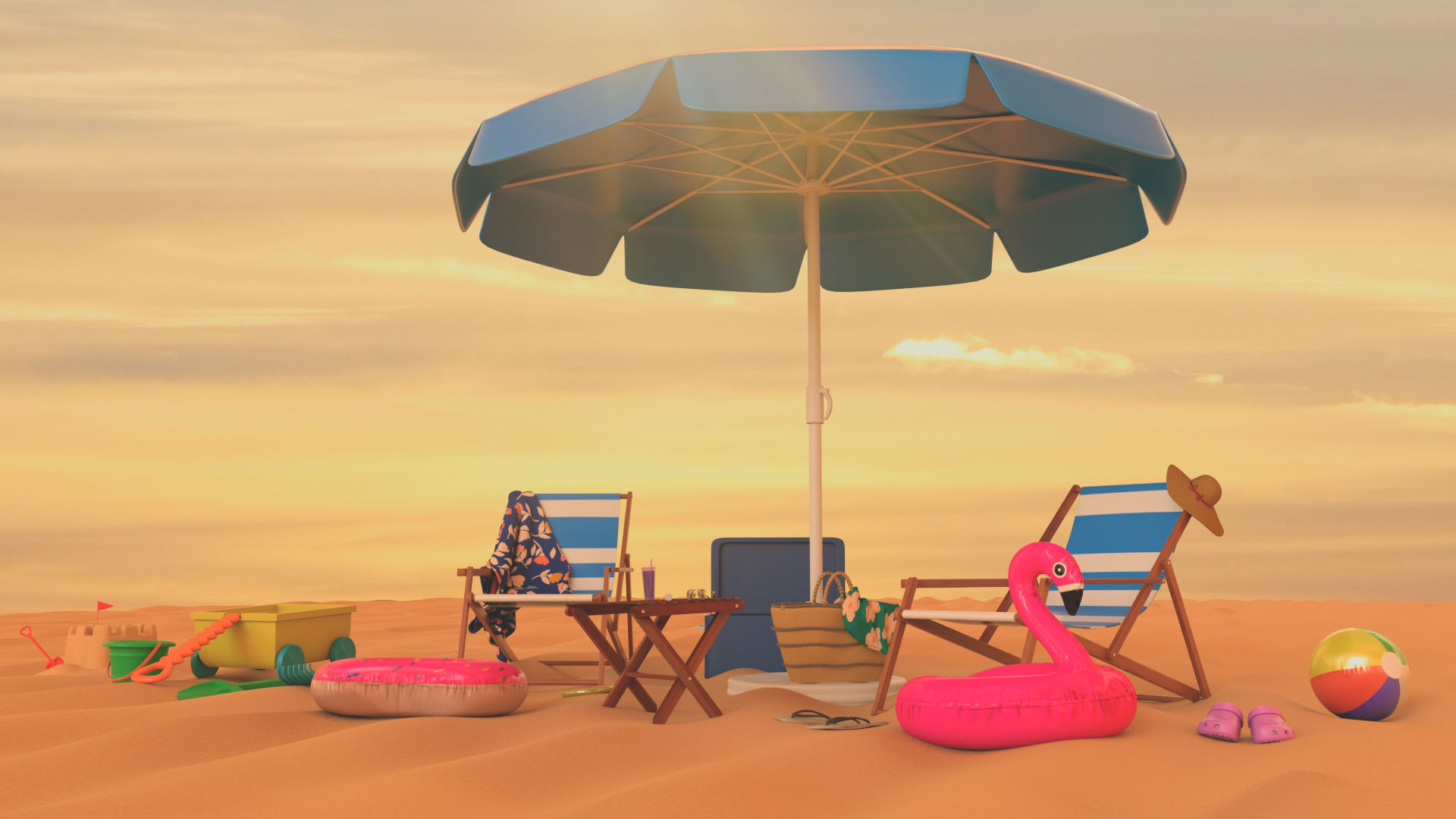 Beach PBR 3D MODEL 3D model | CGTrader