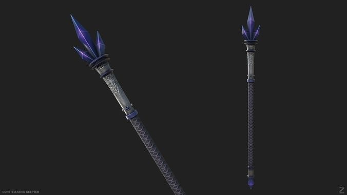 3D model Constellation scepter VR / AR / low-poly | CGTrader